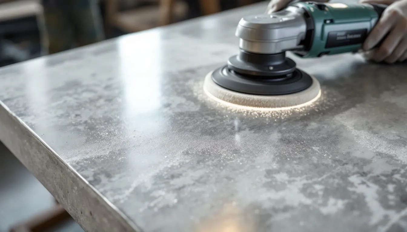 How to Polish a Concrete Table Top for a Stunning Finish