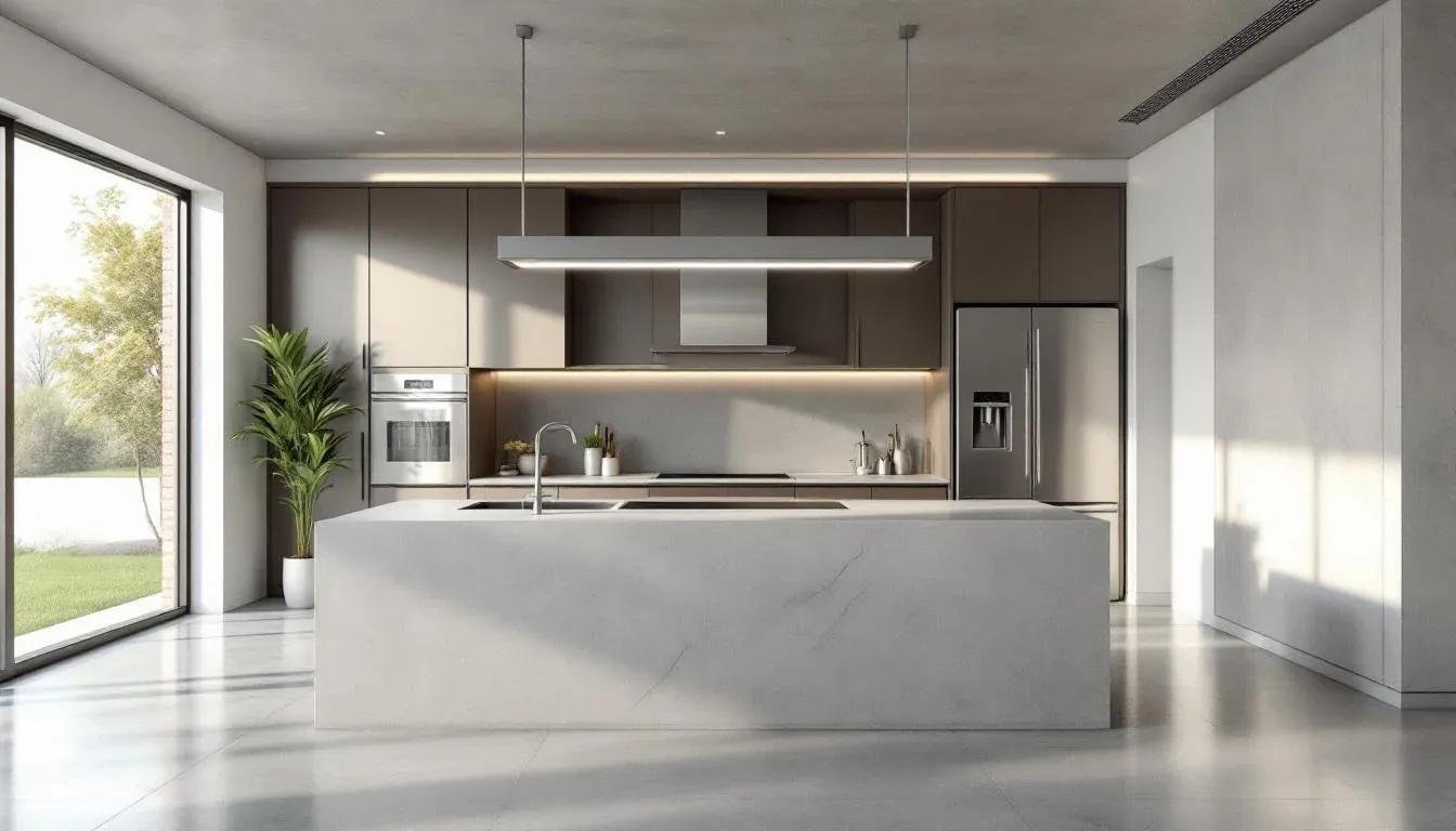 Polished Concrete Kitchens: Modern Design Ideas